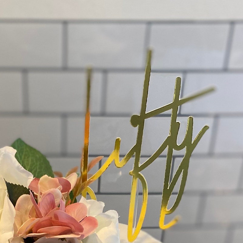 Word Party Cake Topper - Etsy