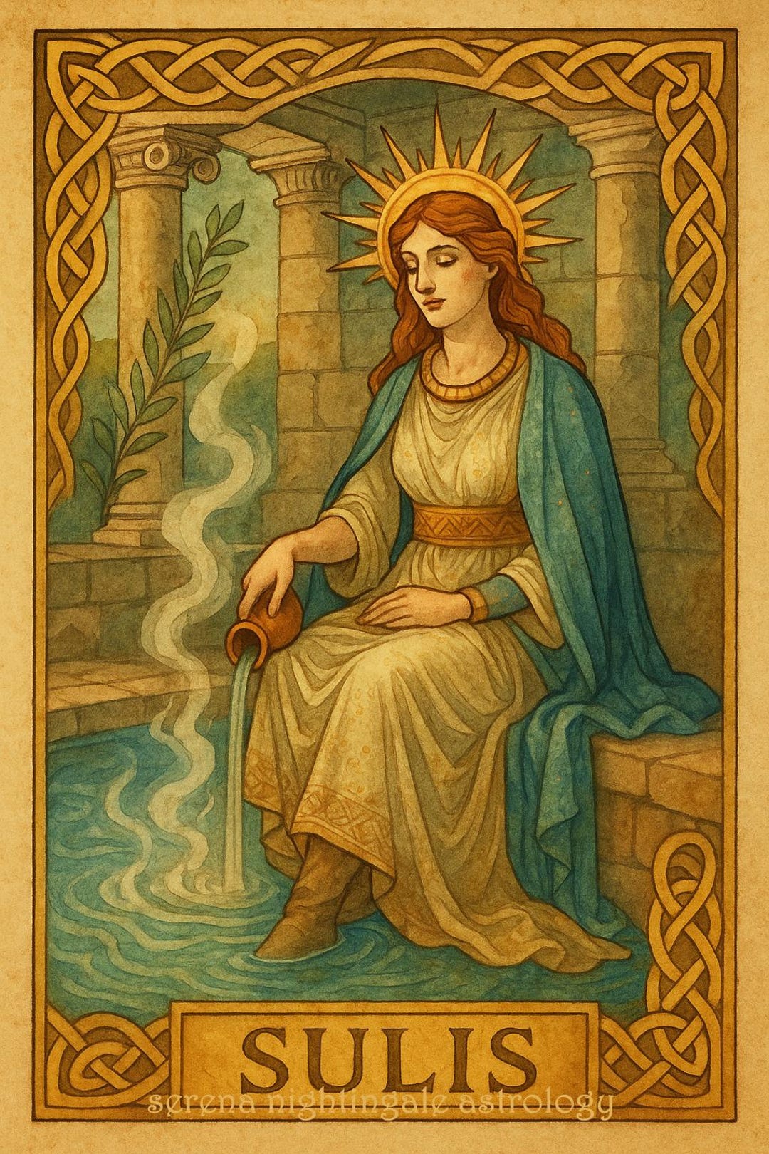 Sulis Goddess Print – Celtic Nouveau Pagan Art (digital Download) - Etsy