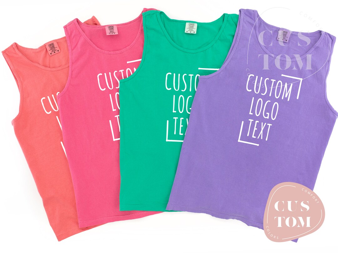 Comfort Colors Tank Top, Custom Design Tank, Personalize Comfort Colors ...