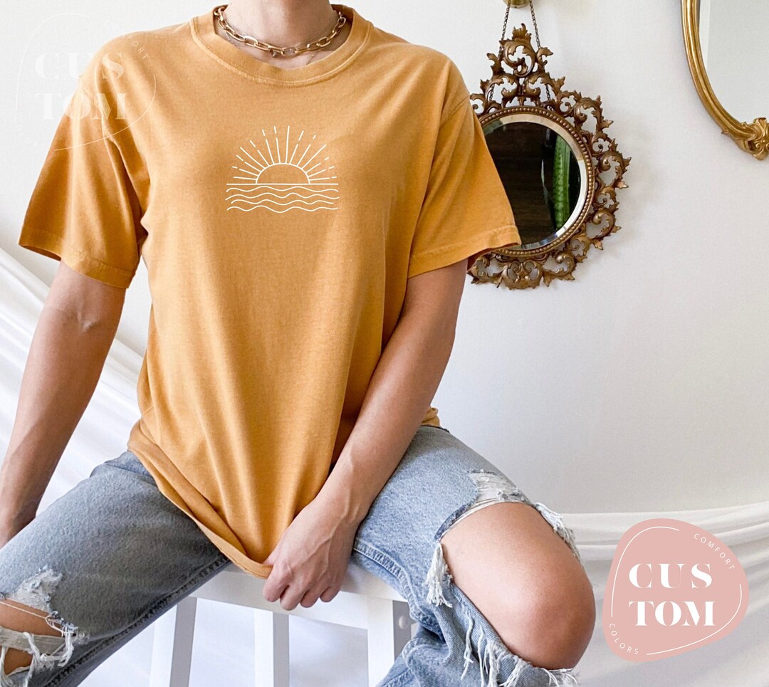 Comfort Colors Sun Ocean Shirt, Nature Graphic Tee, Summer Time Shirt ...