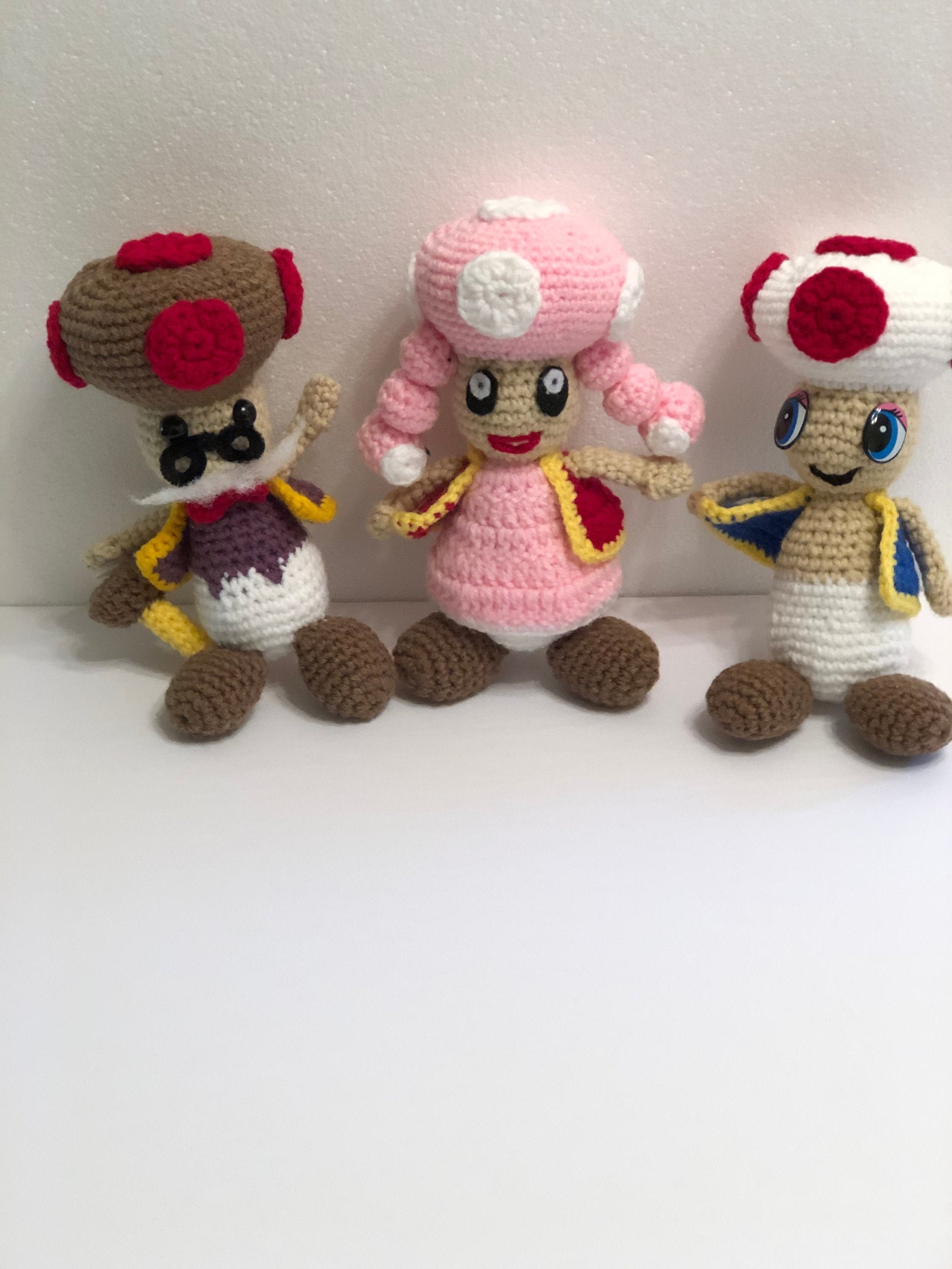 Crochet Amigurumi Toad Toadette Toadsworth Nintendo Mario | Etsy