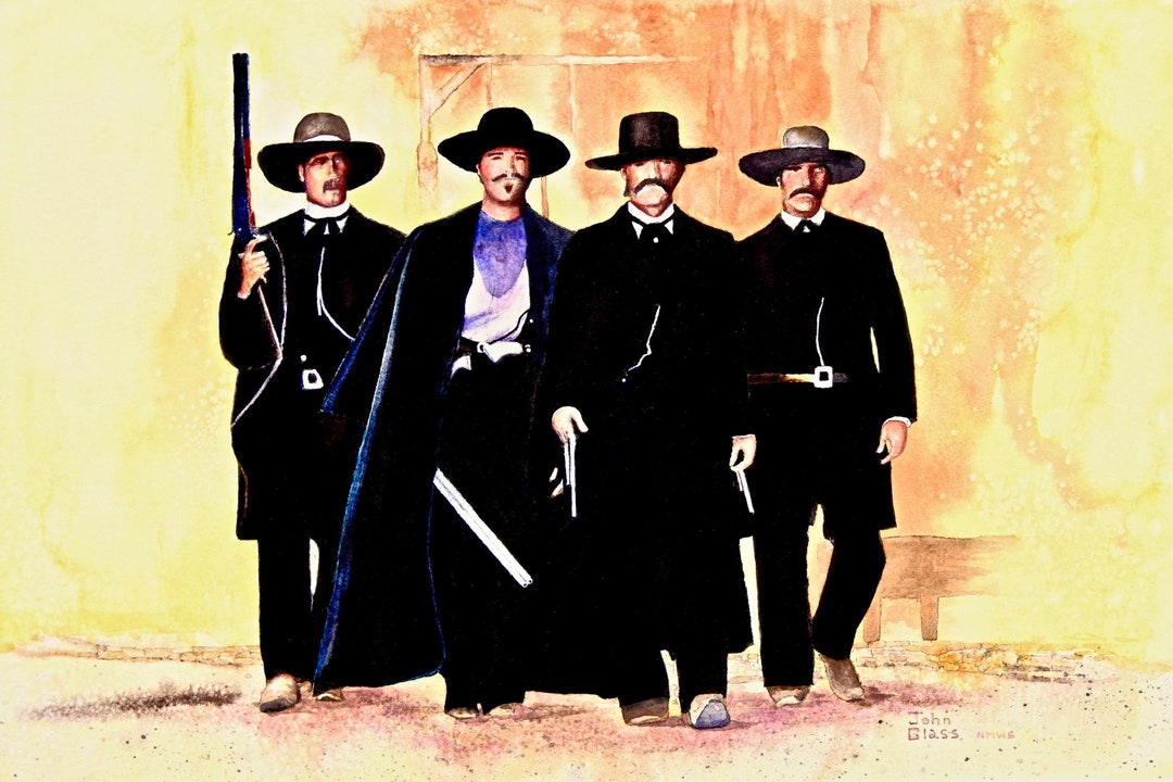 Tombstone Movie Poster, Watercolor Giclee Print, OK Corral - Etsy