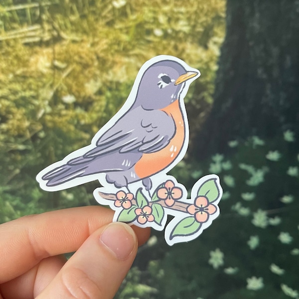 Robin Decal - Etsy