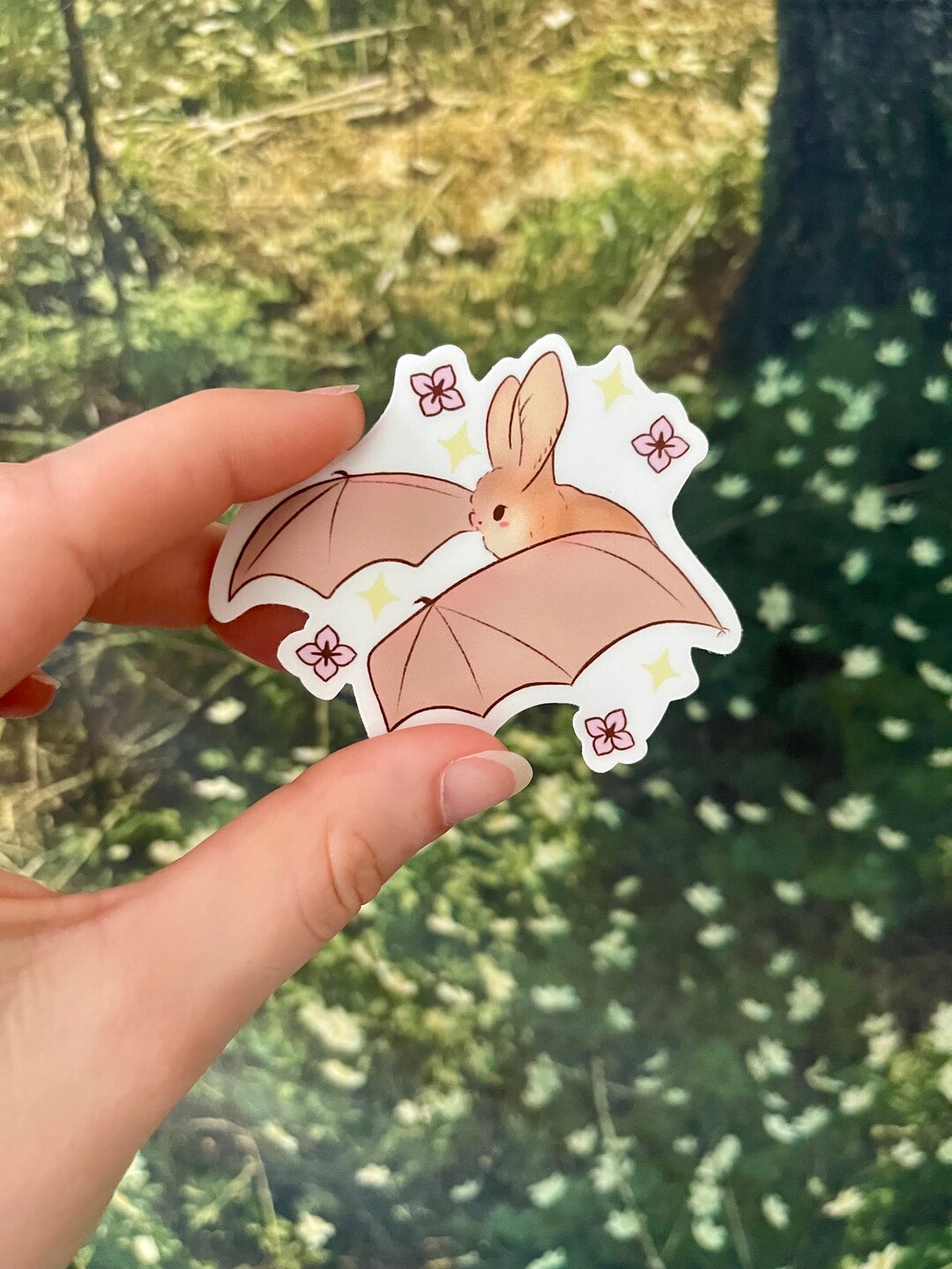 Bat Sticker | Matte Vinyl Bat Sticker | Cute Bat Sticker| Waterproof ...