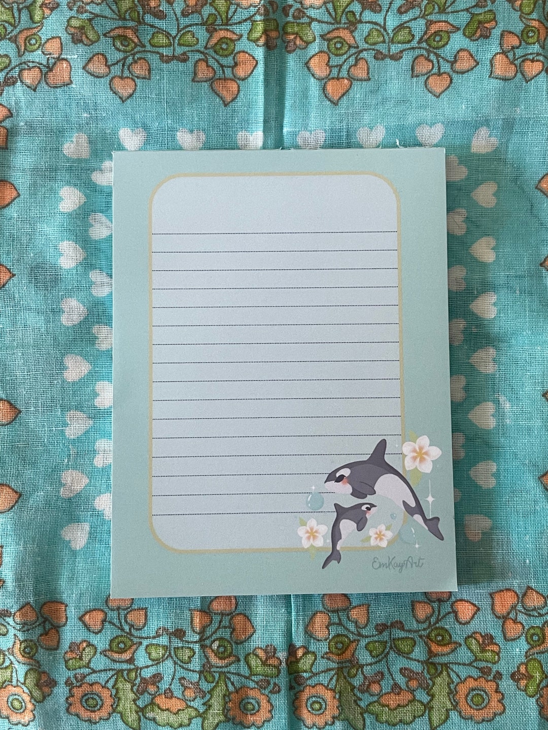 Orca Notepad | Cute Ocean Stationery for Notes & Letters | Orca Whale ...