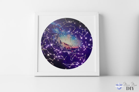 Crystal Anniversary Star Map Crystal Star Map 15th Wedding - Etsy