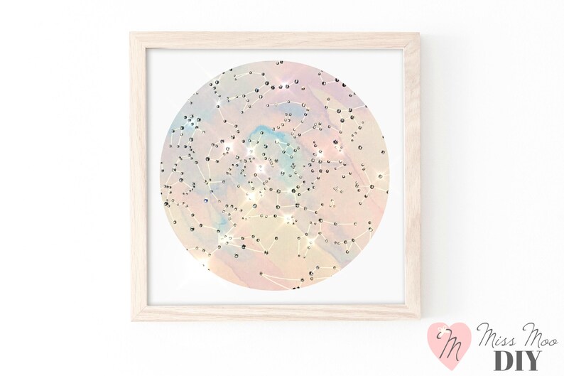 Crystal Anniversary Star Map Crystal Star Map 15th Wedding - Etsy