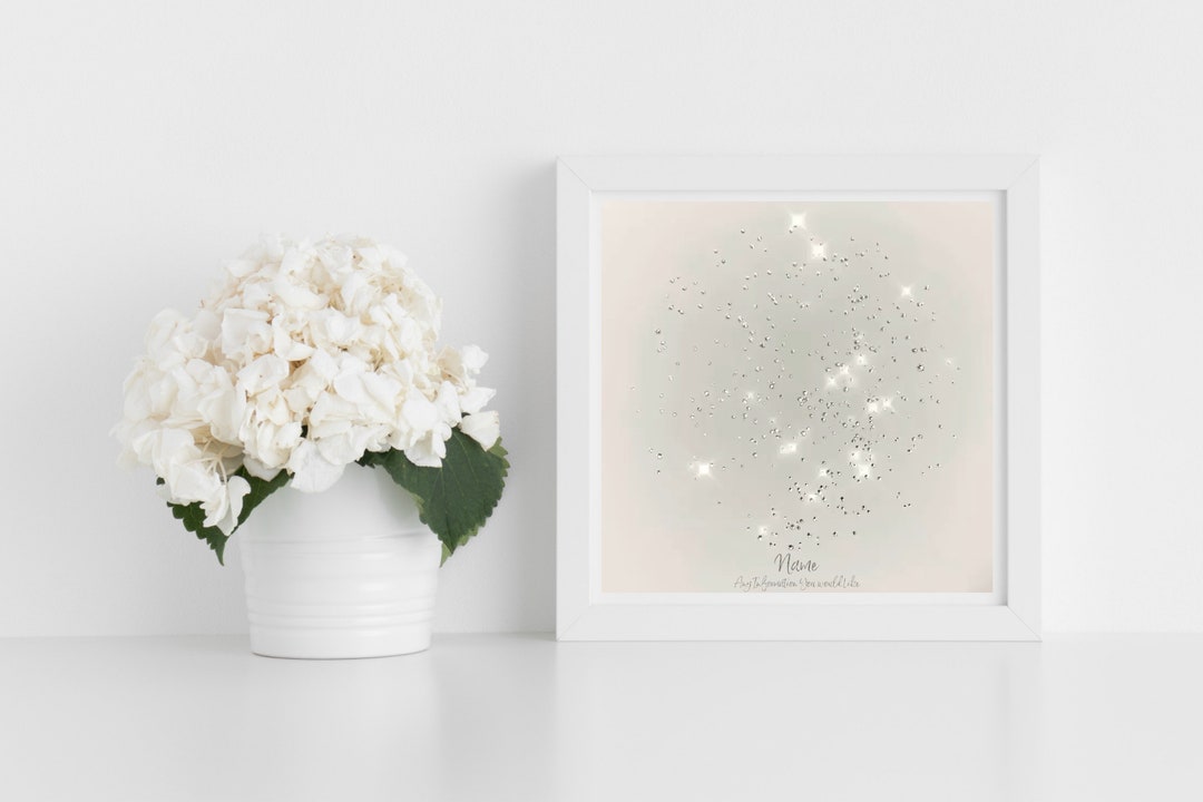 Memorial Star Map Angel Dust Crystal Star Map Infant Loss Miscarriage ...