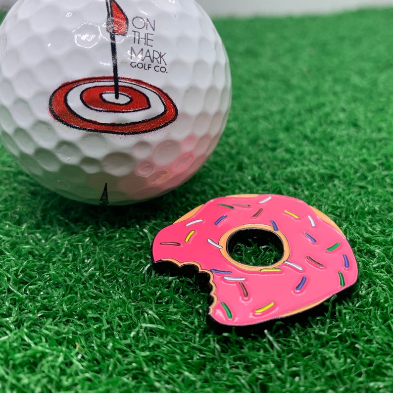 Sprinkles Donut Golf Ball Marker | Golf Gift Accessory - Etsy
