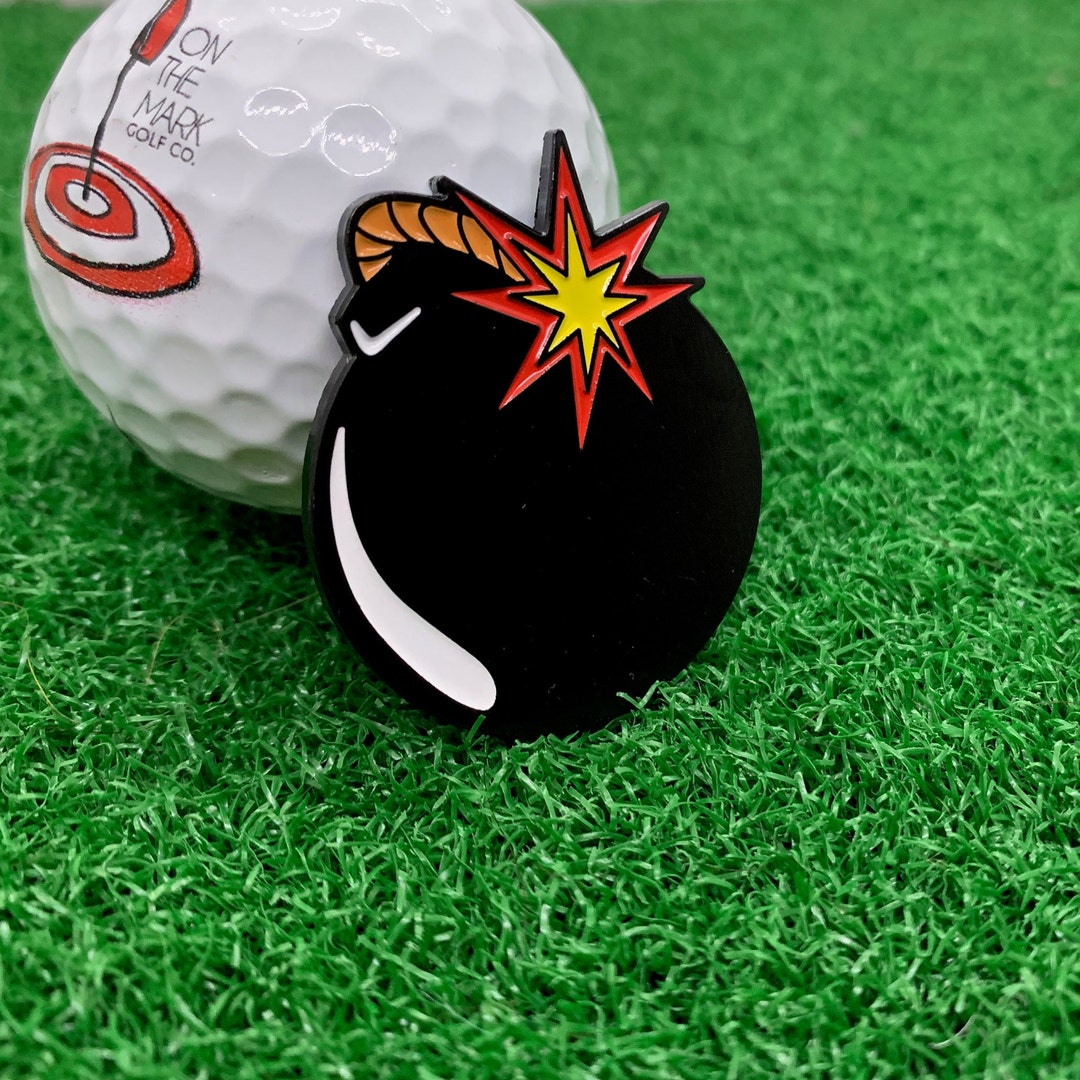 Hitting Bombs Golf Ball Marker | Golf Gift Accessory - Etsy