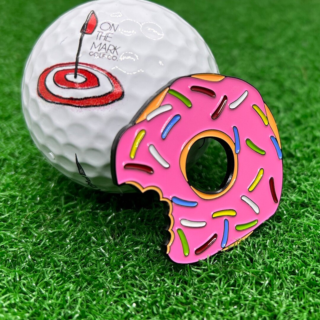 Sprinkles Donut Golf Ball Marker | Golf Gift Accessory - Etsy