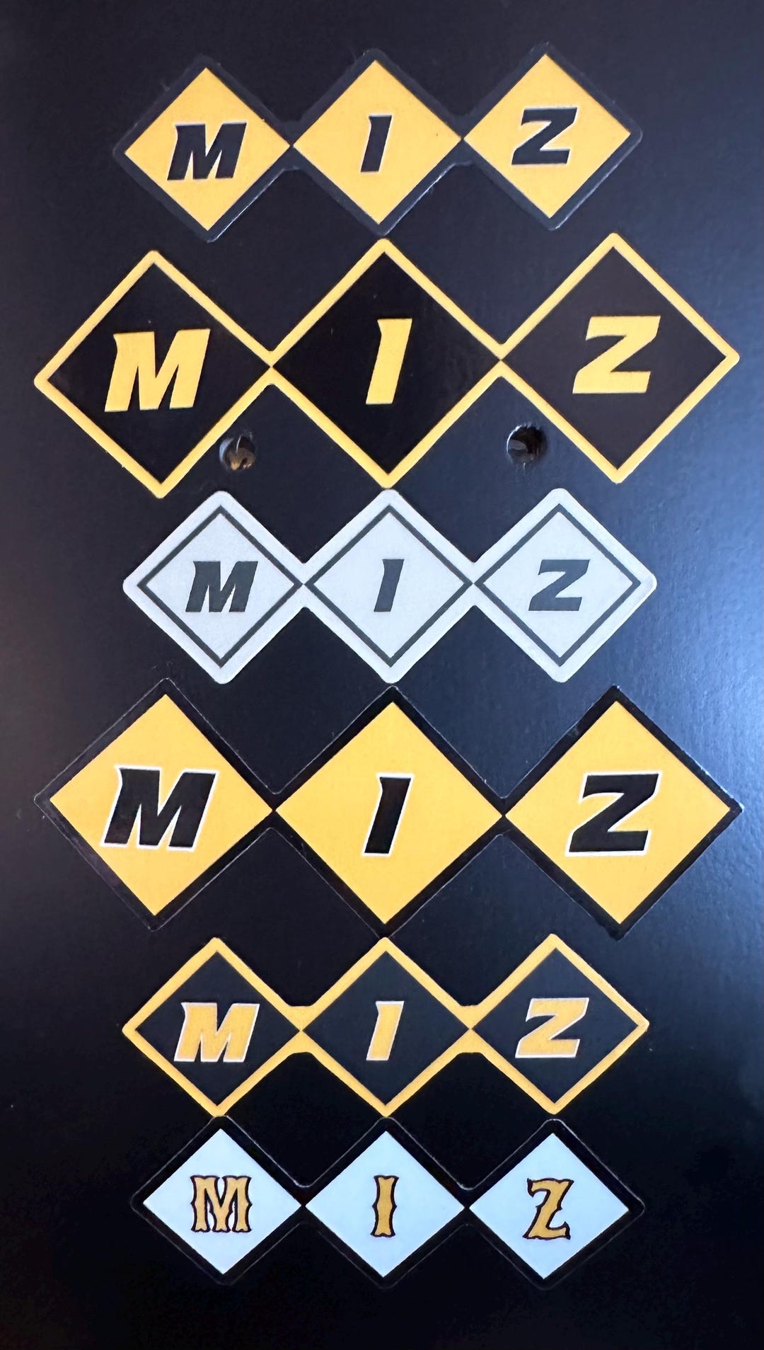 Mizzou Diamond MIZ Collection 6 Stickers - Etsy