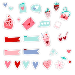 The Valentine's Day Digital Sticker Pack - Etsy