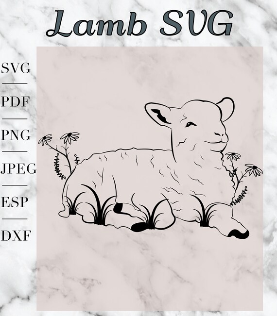Ovejas svg lindos ovejas svg cordero svg granja svg granja | Etsy