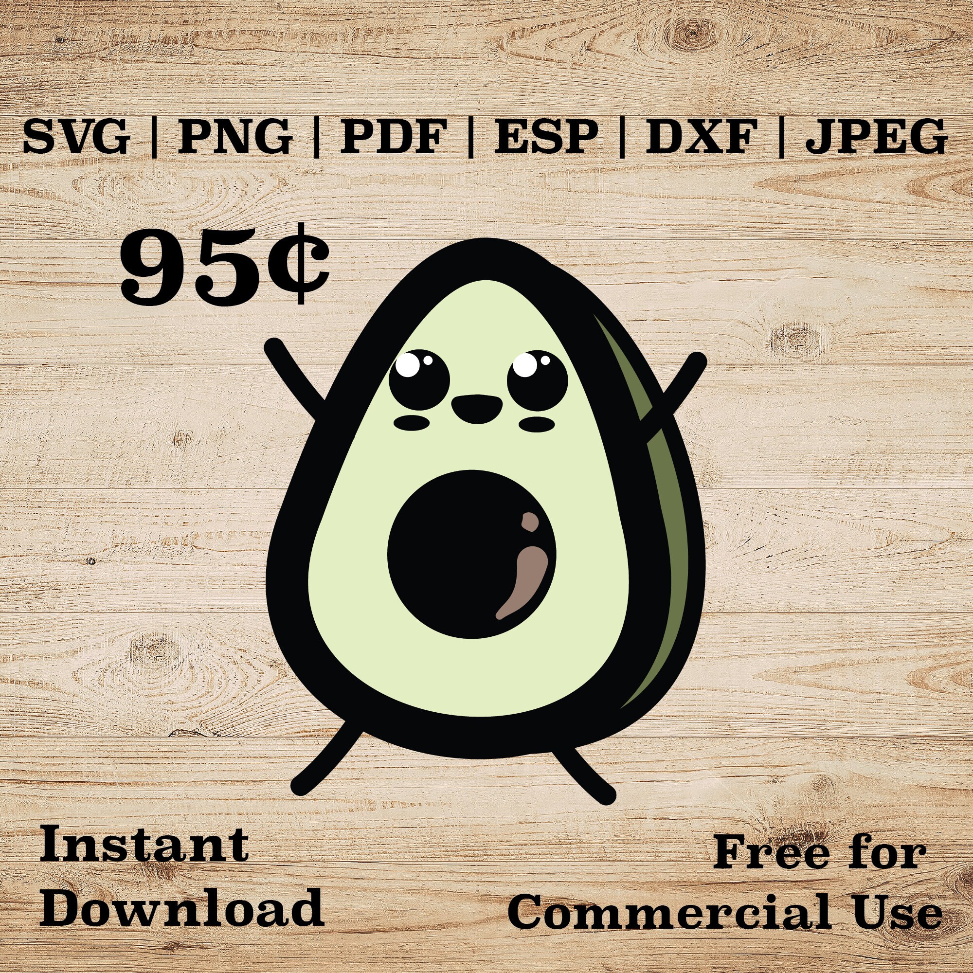 Cute Cartoon Avocado Svg Cute Food Svg Cartoon Svg Cute - Etsy