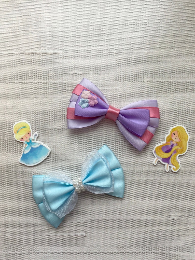 Disney Princess Bow Disney Princess Inspired Hair Bow - Etsy