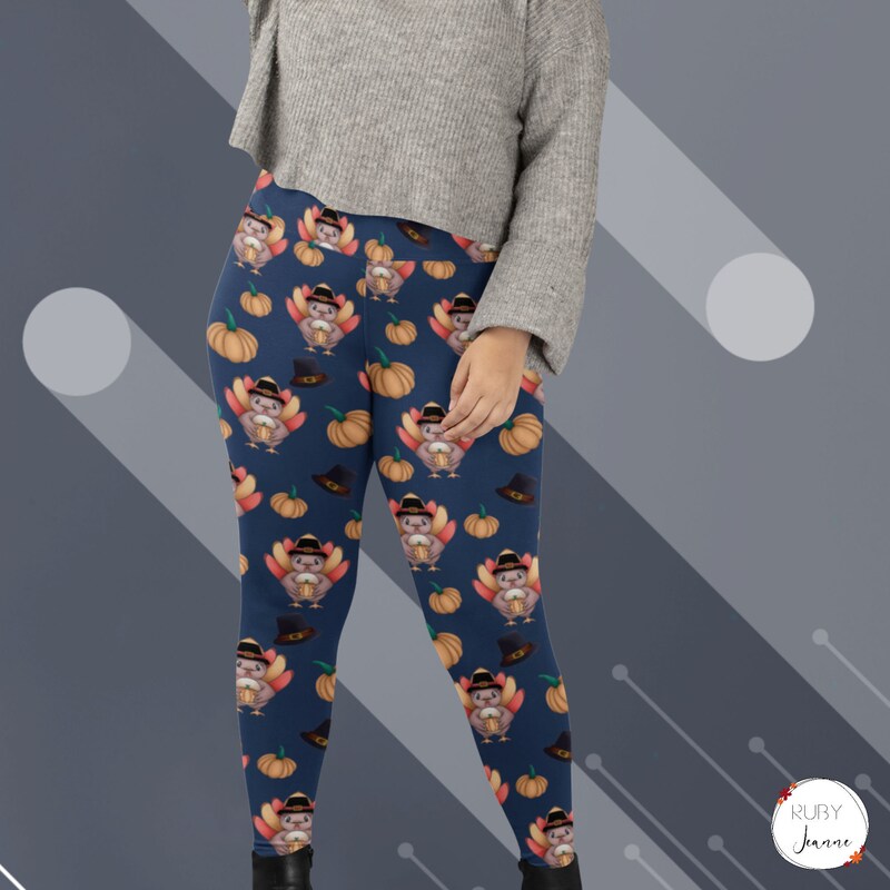 Thanksgiving Leggings - Etsy