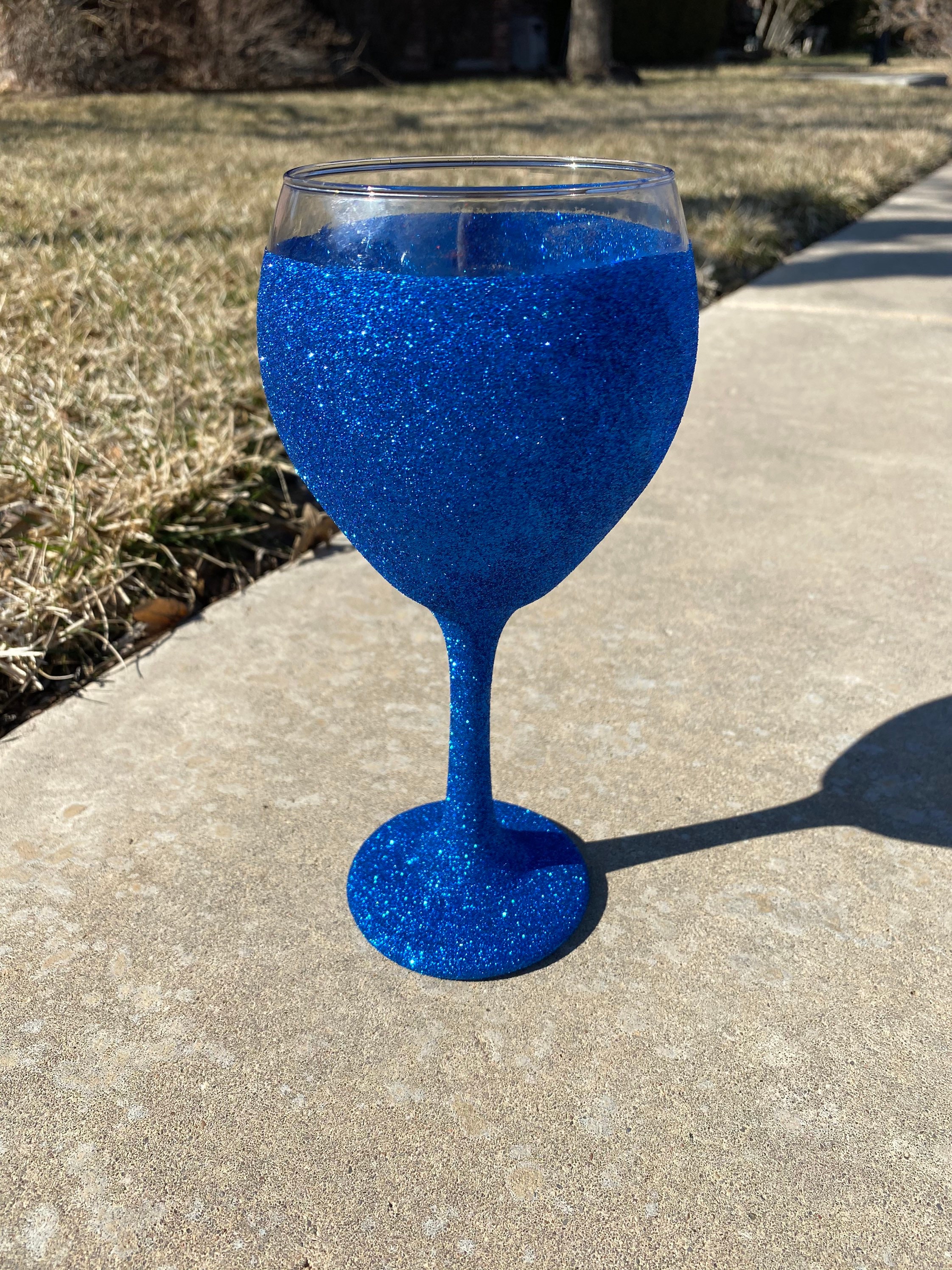 Sparkle Wine Glass - Etsy