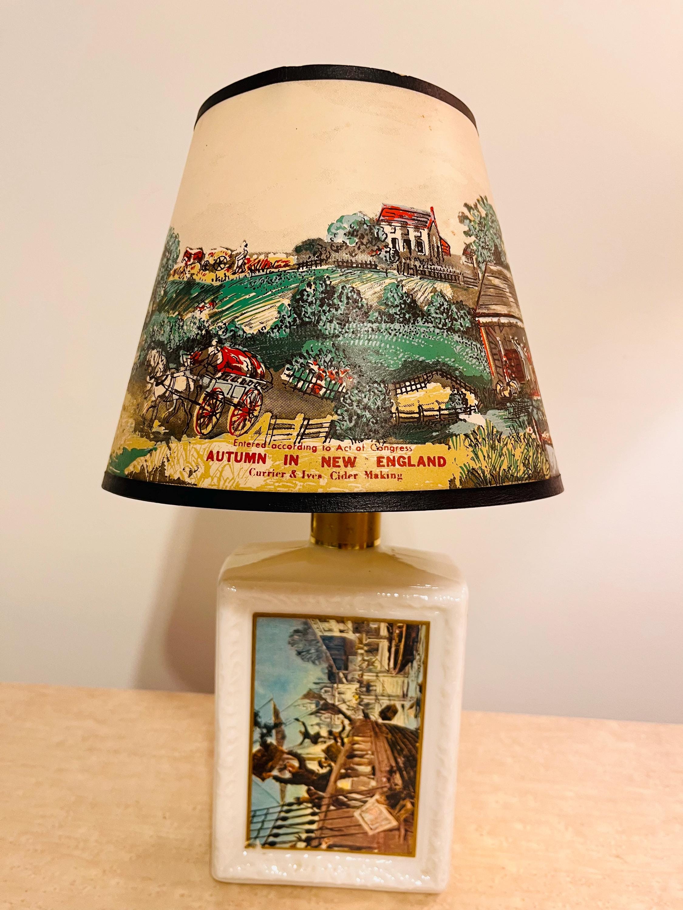 Currier And Ives Lamp