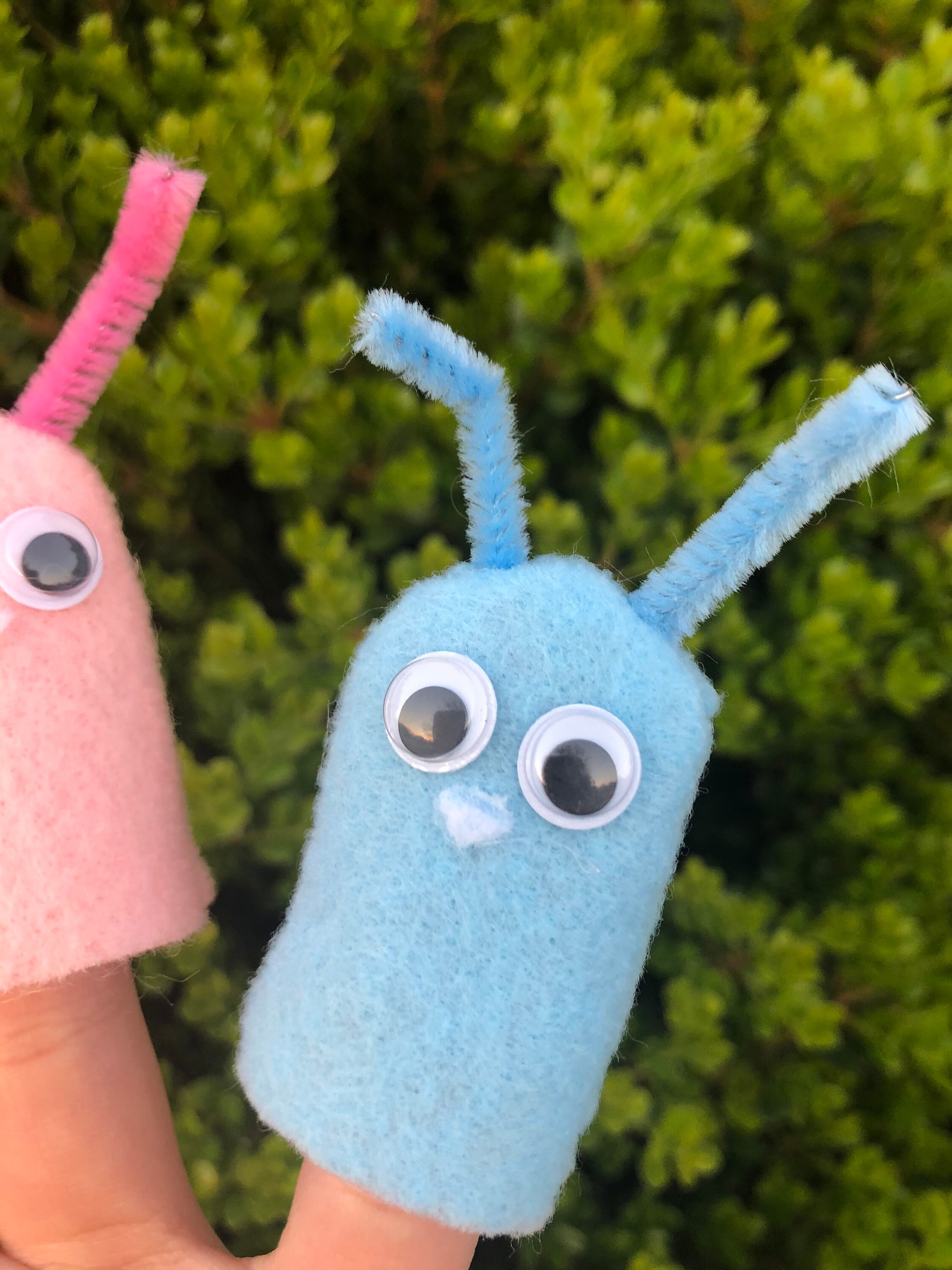 Colorful Bunny Felt Finger Puppet Trio and Craft Kit | Handmade, Kids ...