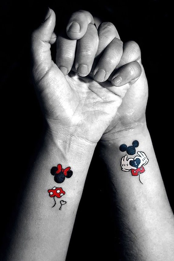 Matching Disney Couple Tattoos