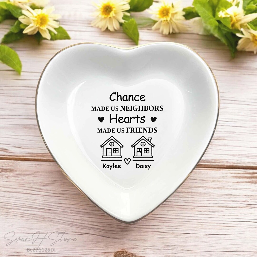 Personalized Friendship Keepsake, Thank You Neighbor Ring Dish ...