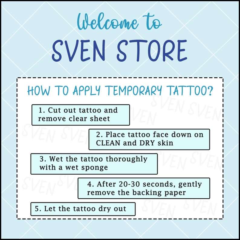Custom Text Temporary Tattoo Vertical Text Waterproof Removable Tattoo ...