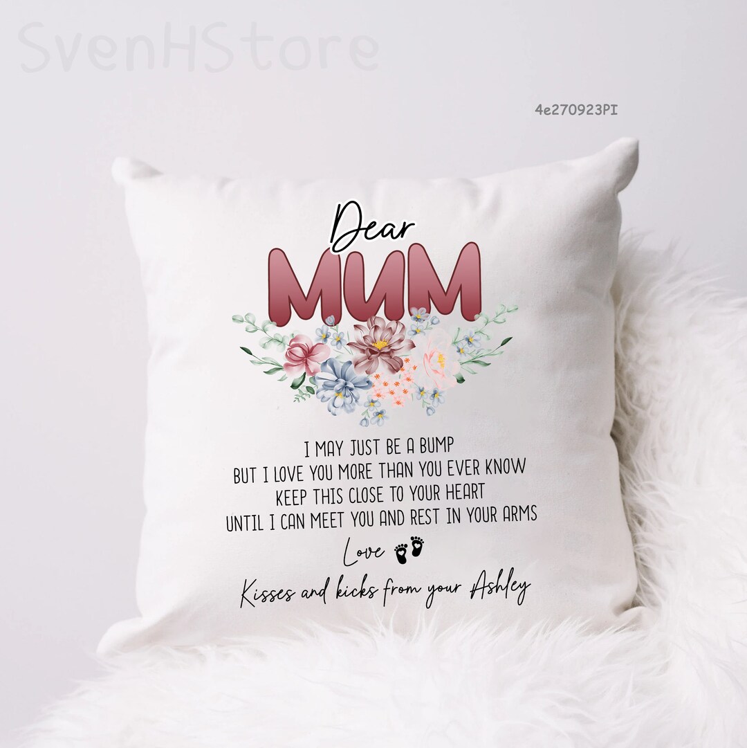 Liebe Mama vom Bump Mama und Baby Geschenk-Küsse und Tritte vom Bauch ...