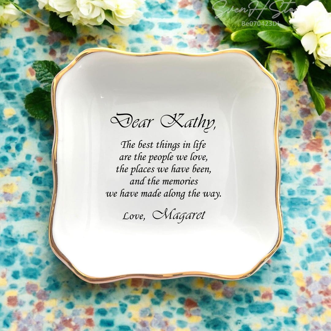 Friendship Trinket Dish-long Distance Gift for Friends-the Memories We ...
