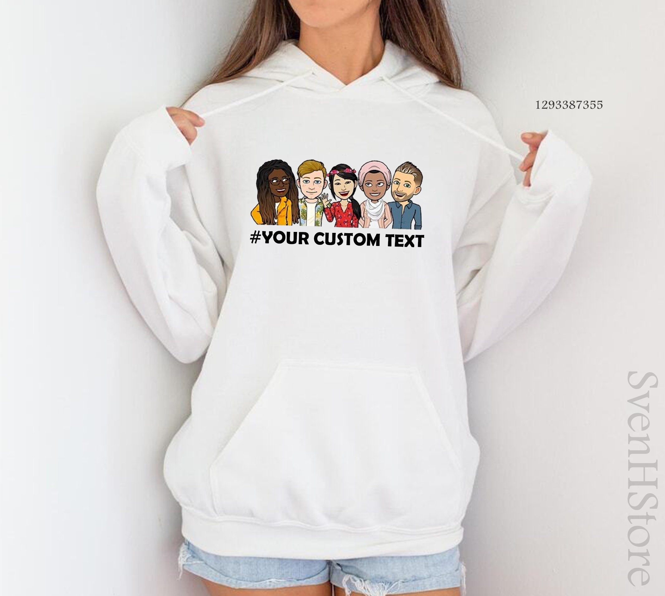 Personalized Bimoji Shirt Create Your Picture and Text - Etsy