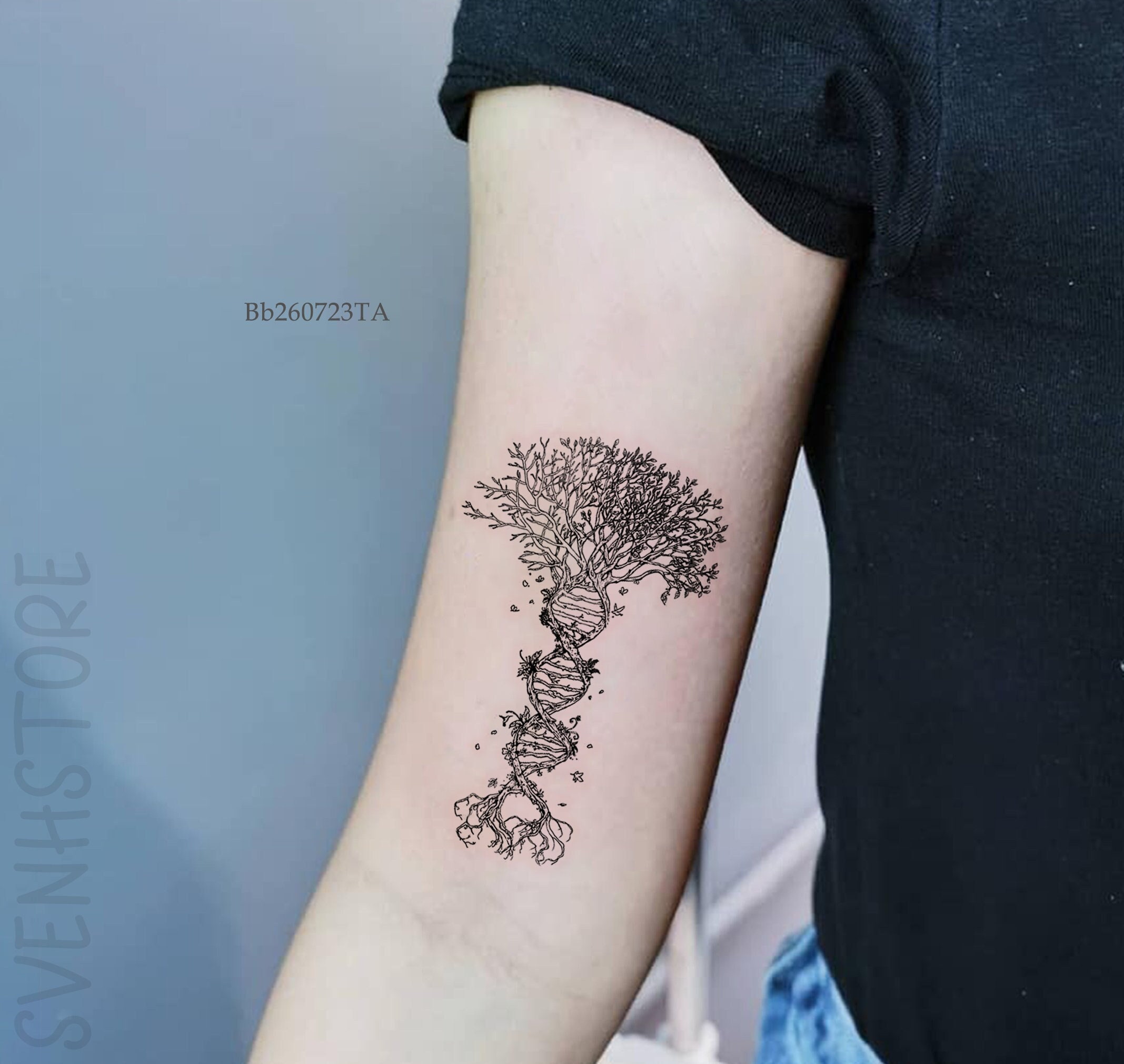 Family Tree Custom Temporary Tattoo ADN Tattoo Removable - Etsy UK