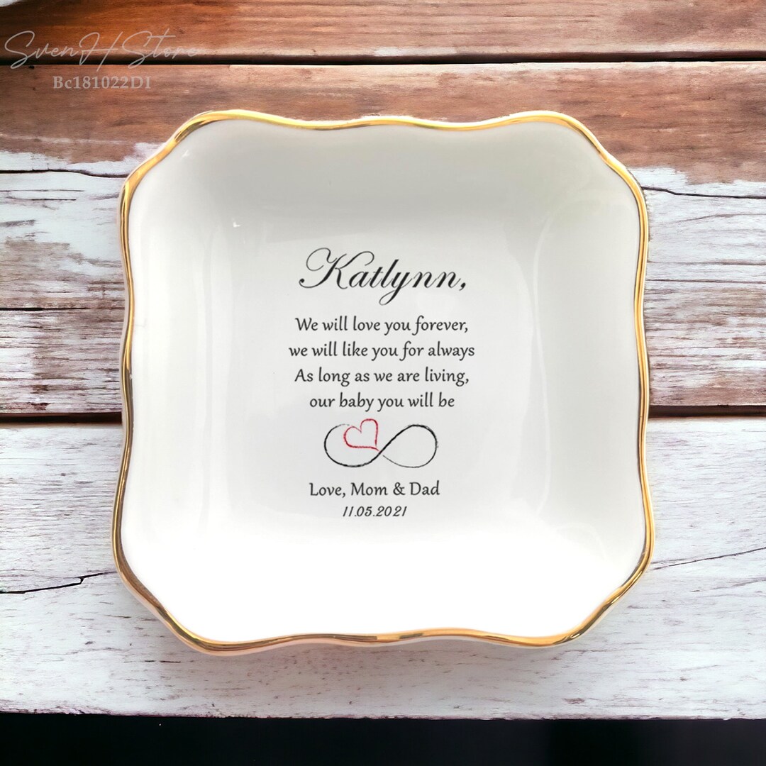 Infinity Love Ring Dish, to My Daughter on Her Wedding Day, Wedding ...