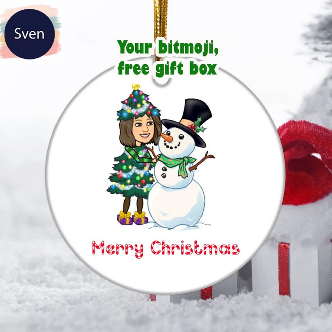 Funny Bitmoji Gift Create Your Bitmoji Bitmoji Ornament - Etsy