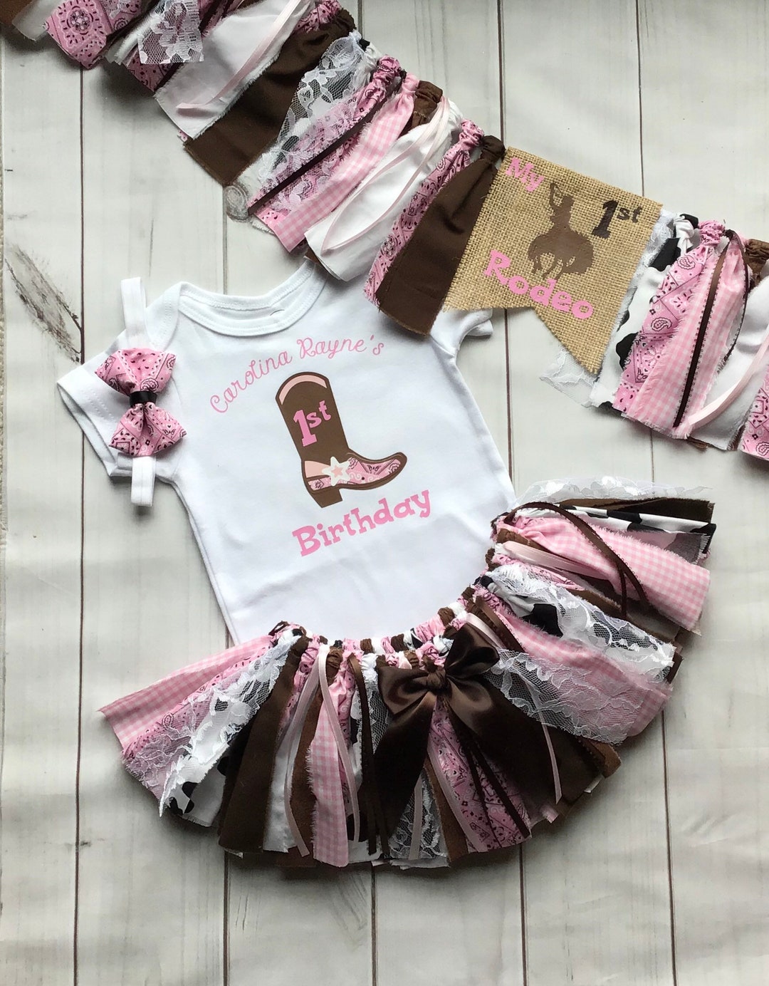 Cowgirl Boot Birthday- Fabric Tutu Outfit-buy Only What You Need ...