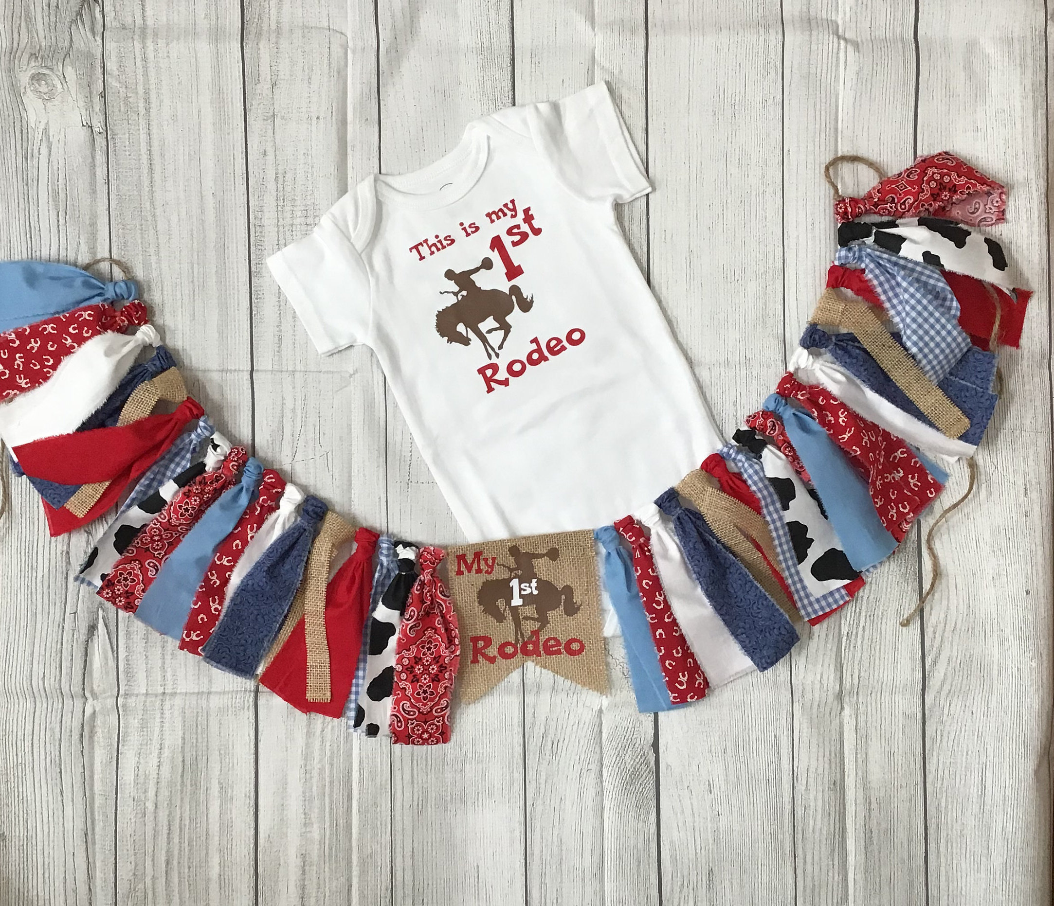 Cowboy Boys Birthday This is My First 1st Rodeo Horse Western - Etsy