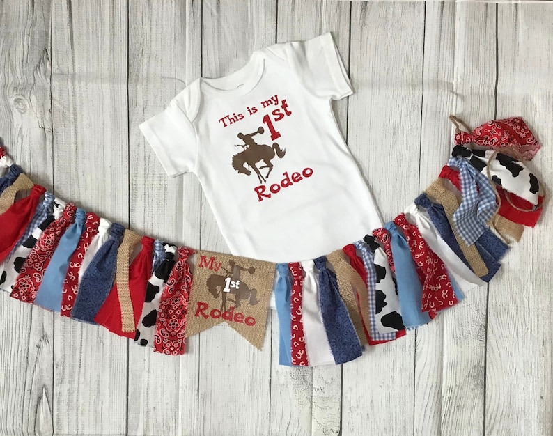 Cowboy Boys Birthday This is My First 1st Rodeo Horse Western - Etsy