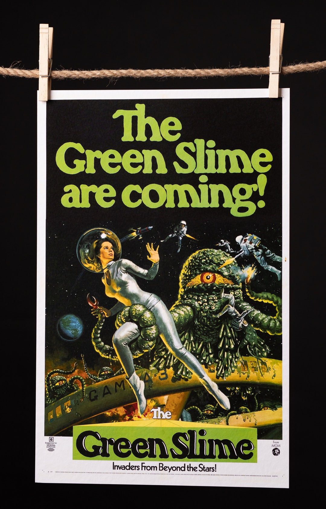 Green Slime (1968) Vintage Movie Poster _glossy_high Quality Fine Art ...