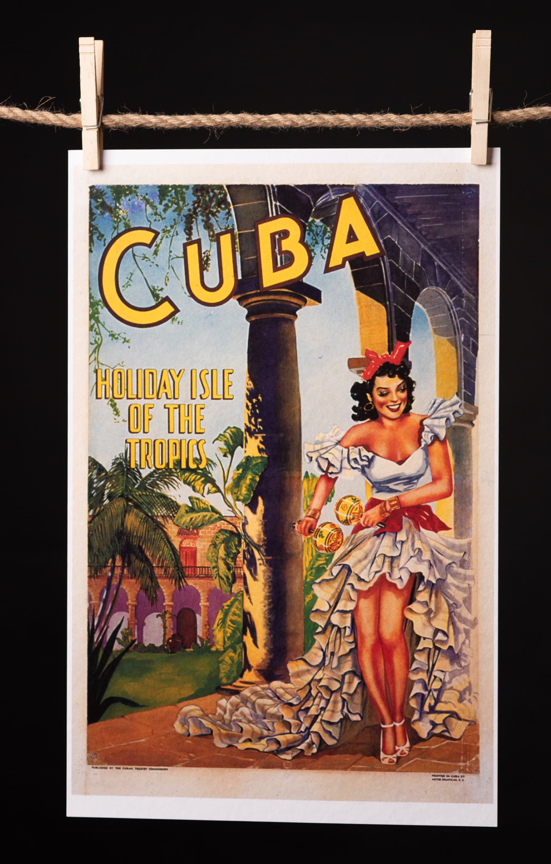 Cuba Vintage Travel Poster _matte_high Quality Fine Art Ink-jet Print ...