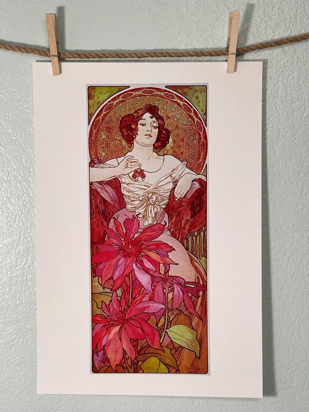 Ruby: Precious Stones , Alphonse Mucha 13"x19" Fine Art Print - Etsy
