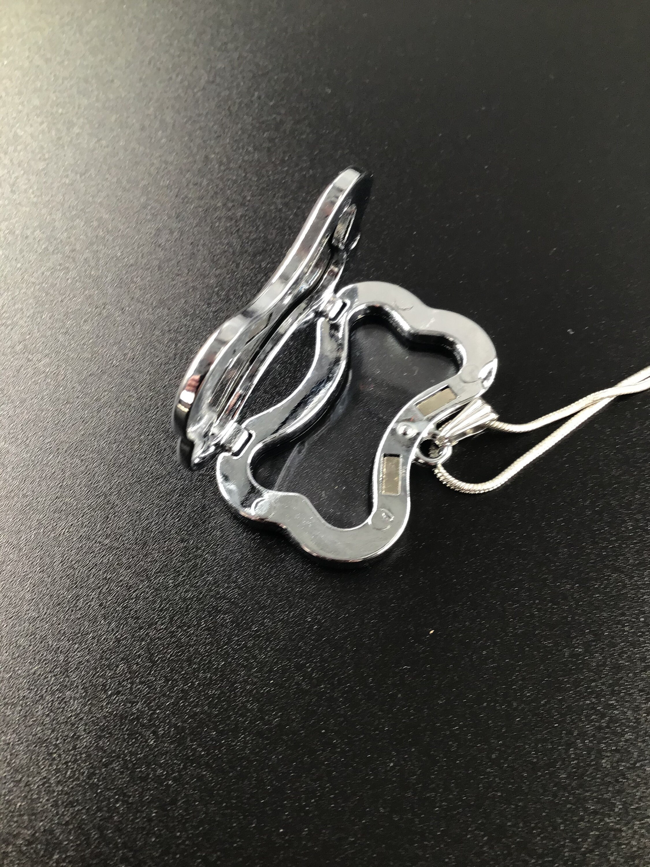 Bone Shape Glass Stainless Steel Locket for Charms Fur | Etsy