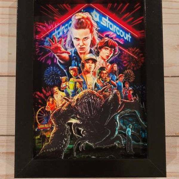 Stranger Shadow Box - Etsy