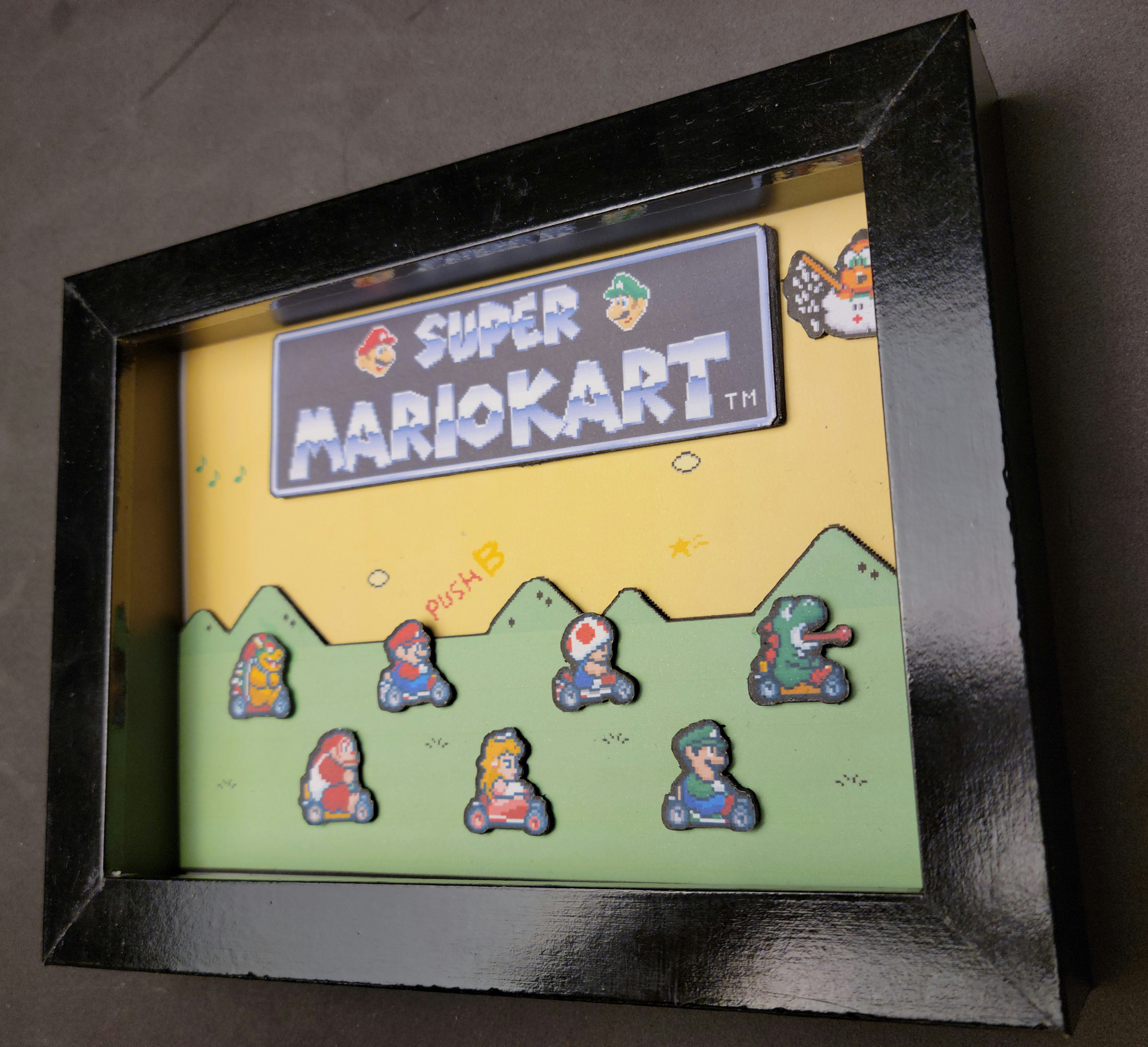 Super Mario Kart Shadow Box - Etsy