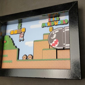 Super Mario Bros. Shadow Box - Etsy