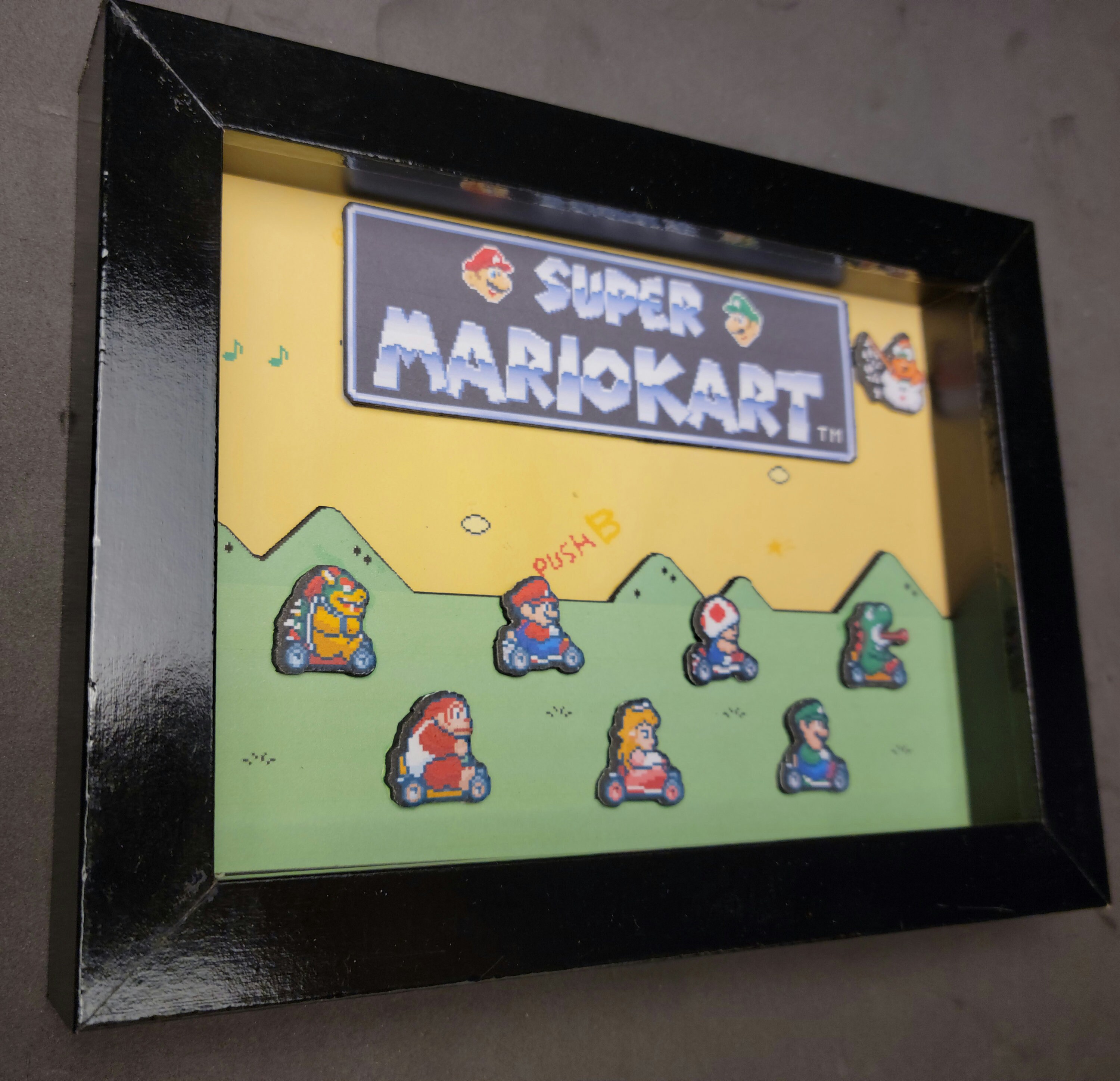 Super Mario Kart Shadow Box - Etsy
