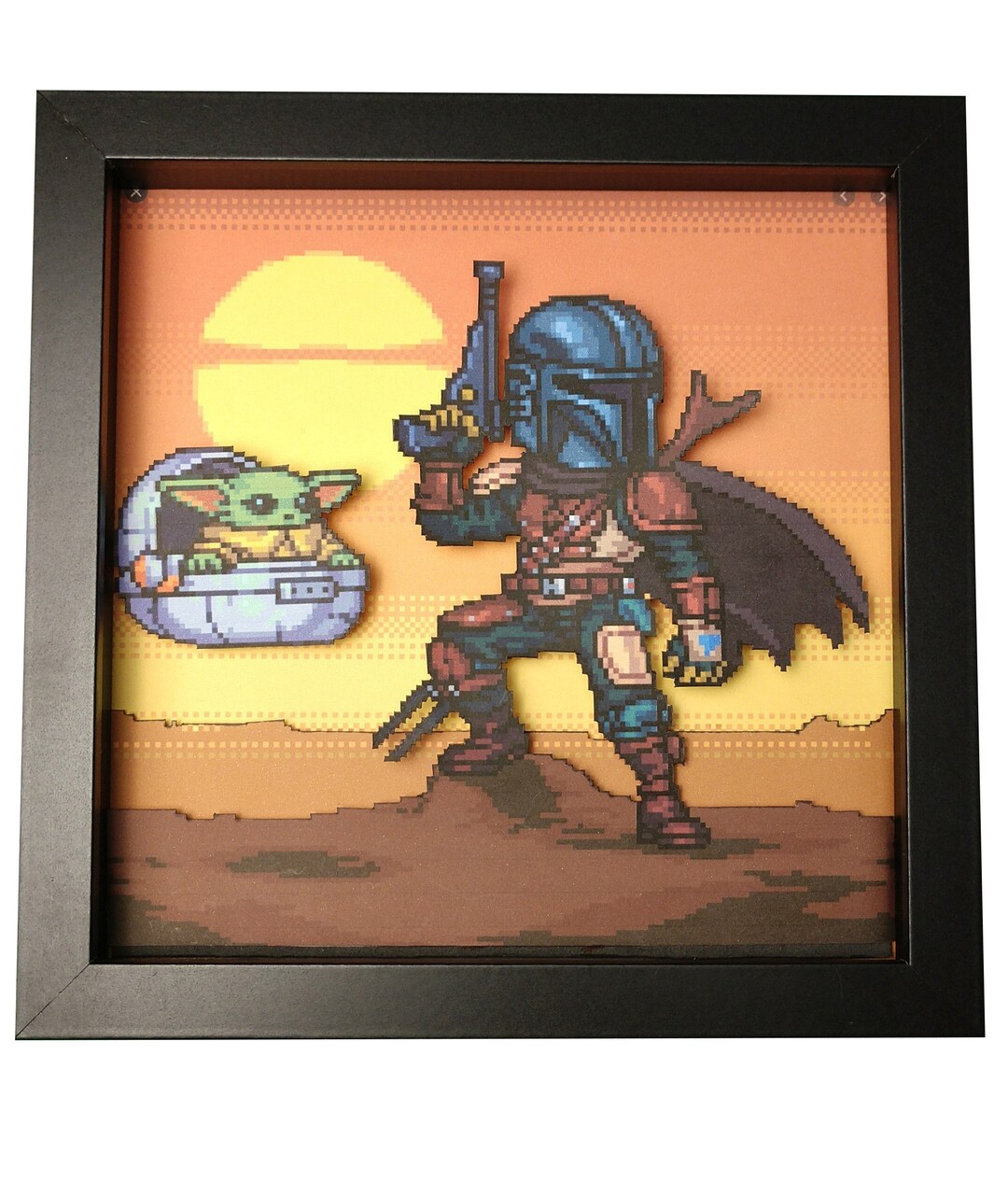 The Mandalorian Shadow Box - Etsy