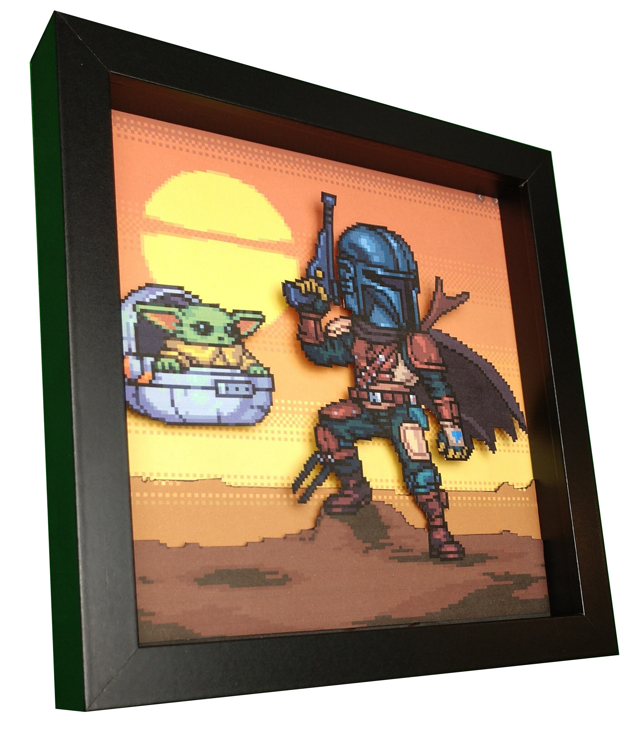 The Mandalorian Shadow Box - Etsy