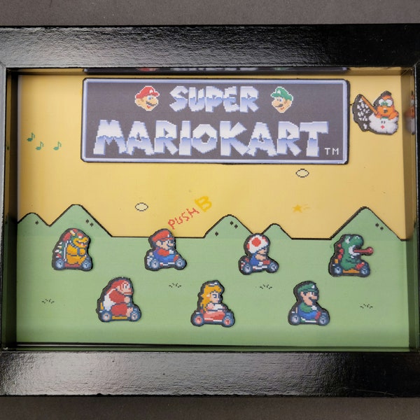 Mario Shadow Box Svg - Etsy