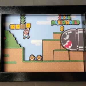 Super Mario Bros. Shadow Box - Etsy