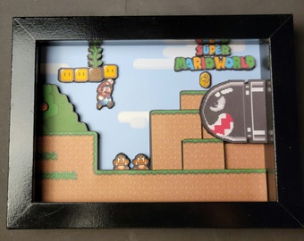 Super Mario RPG Shadow Box Diorama 3D Pop Art - Etsy
