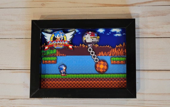 Sonic the Hedgehog Shadow Box - Etsy